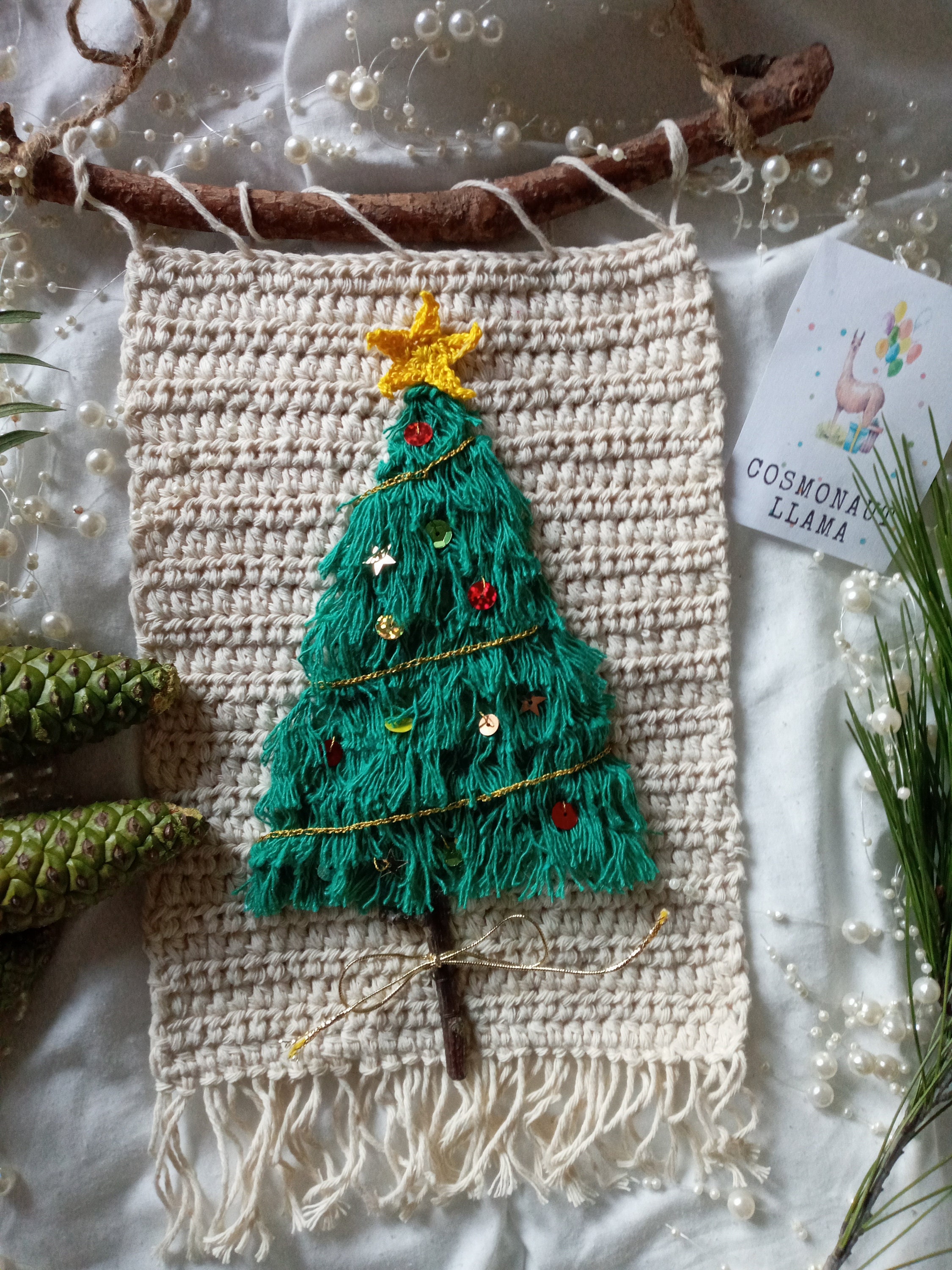 Christmas Tree Crochet Pattern, Tree Ornaments, New Year Home Decor Diy ...