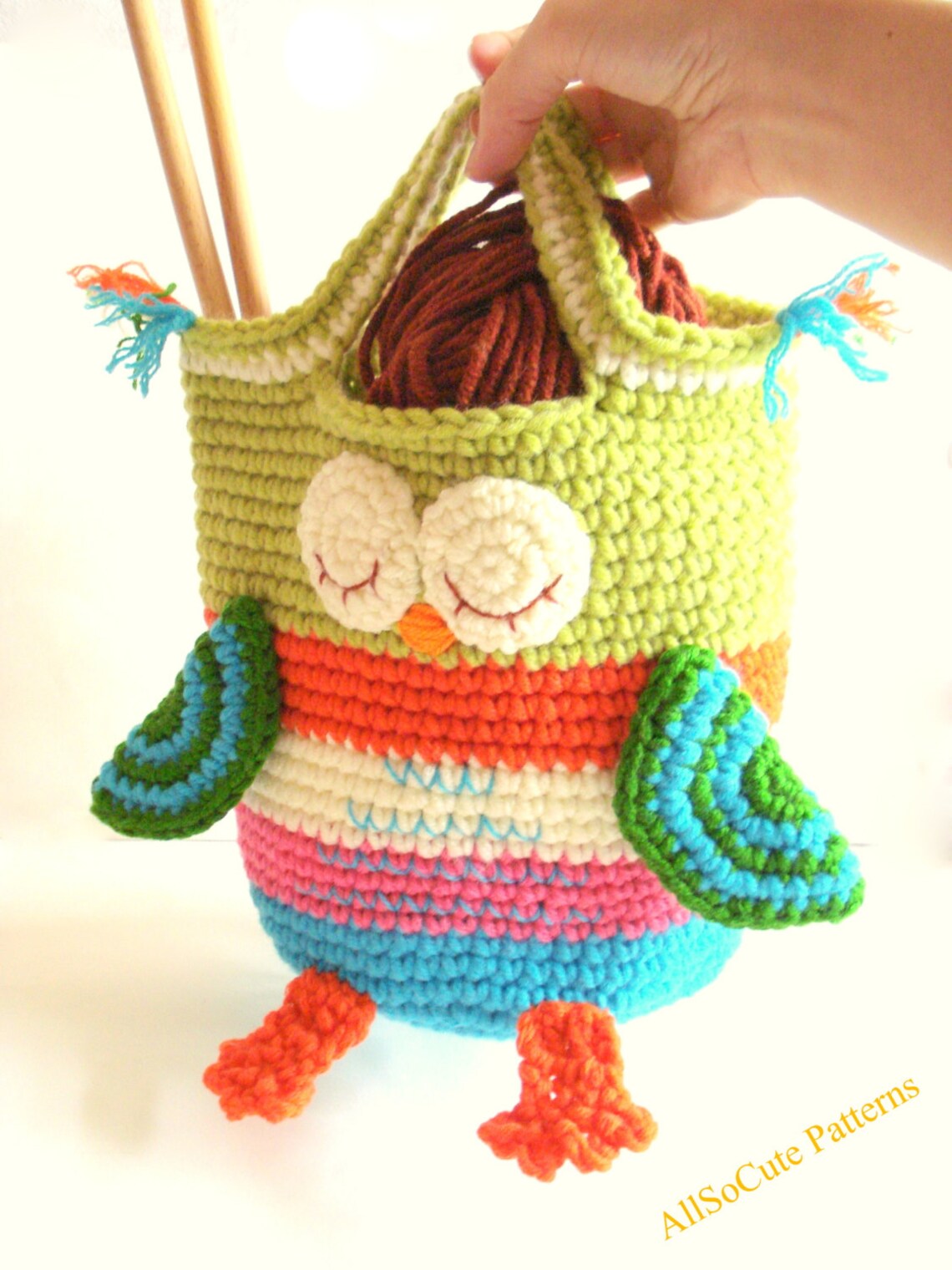 Crochet Bag Pattern Girls Purse, INSTANT DOWNLOAD PDF, Crochet Owl ...