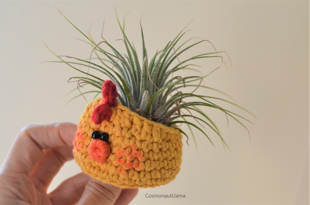 Chick Planter Crochet Pattern, Amigurumi Animal Plant Pot, Easter ...