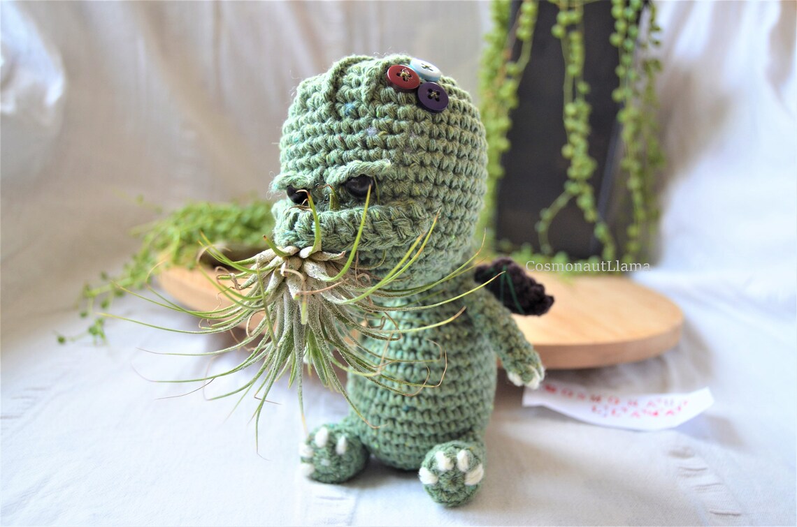 Cthulhu Crochet Pattern Mini Amigurumi Cthulhu Planter Sea - Etsy