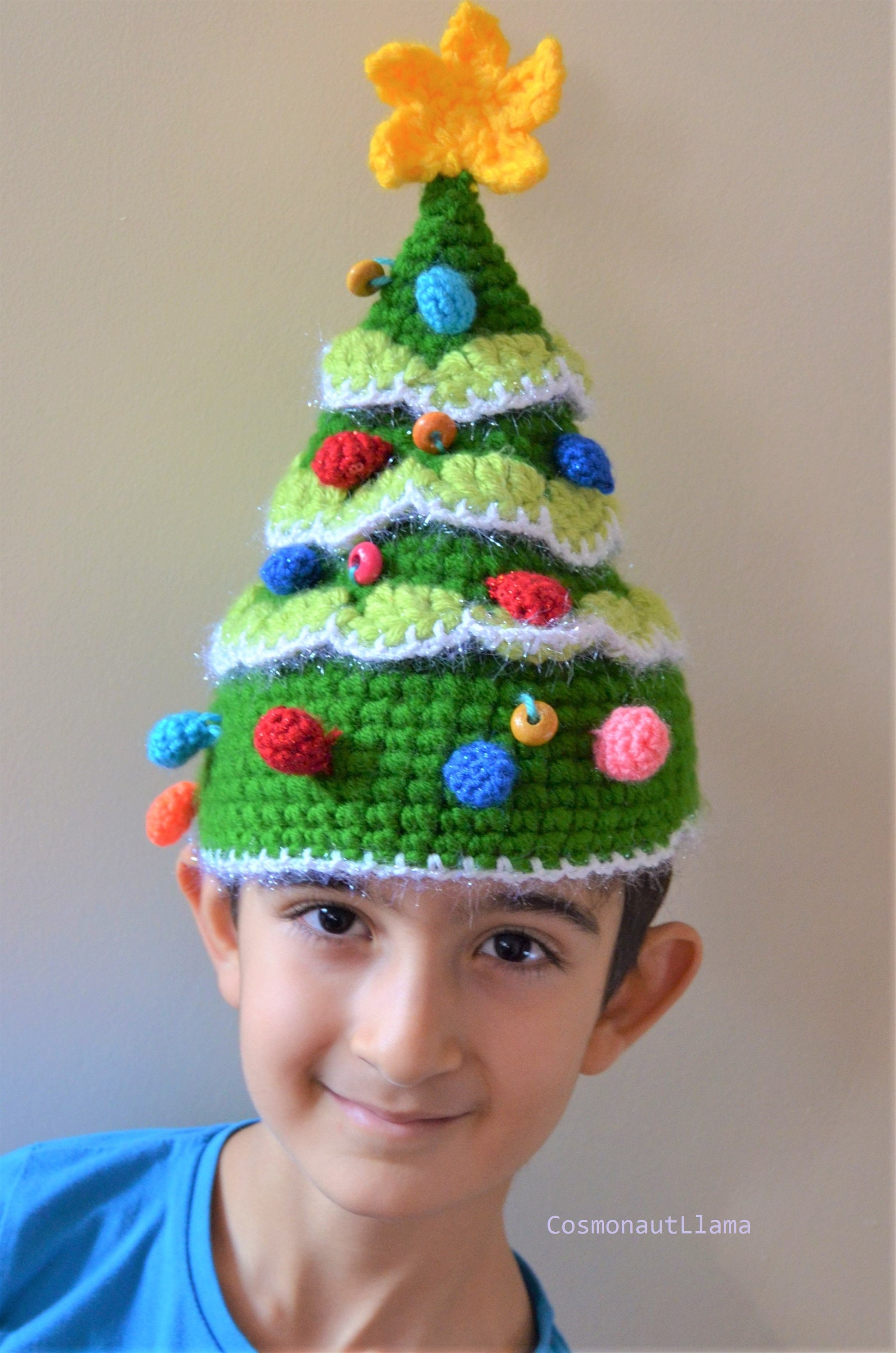 Christmas Tree Crochet Hat Pattern Xmas Gifts for Children - Etsy