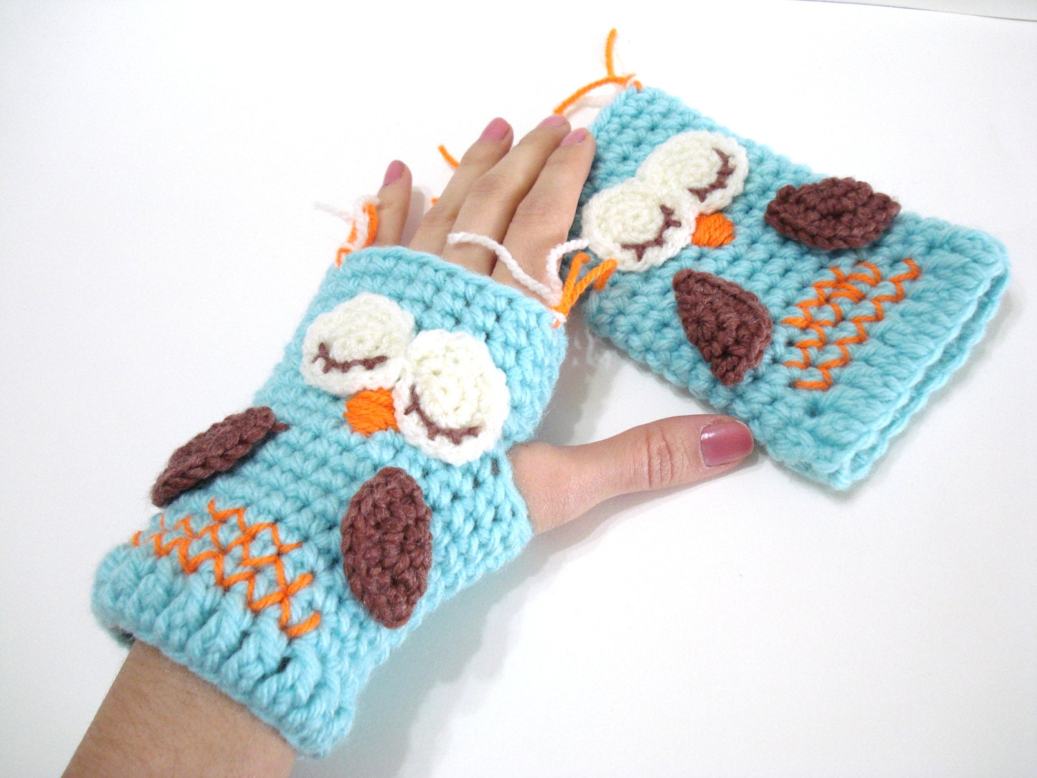 Crochet Pattern Gloves Pattern Owl Gloves Pattern Tutorial - Etsy
