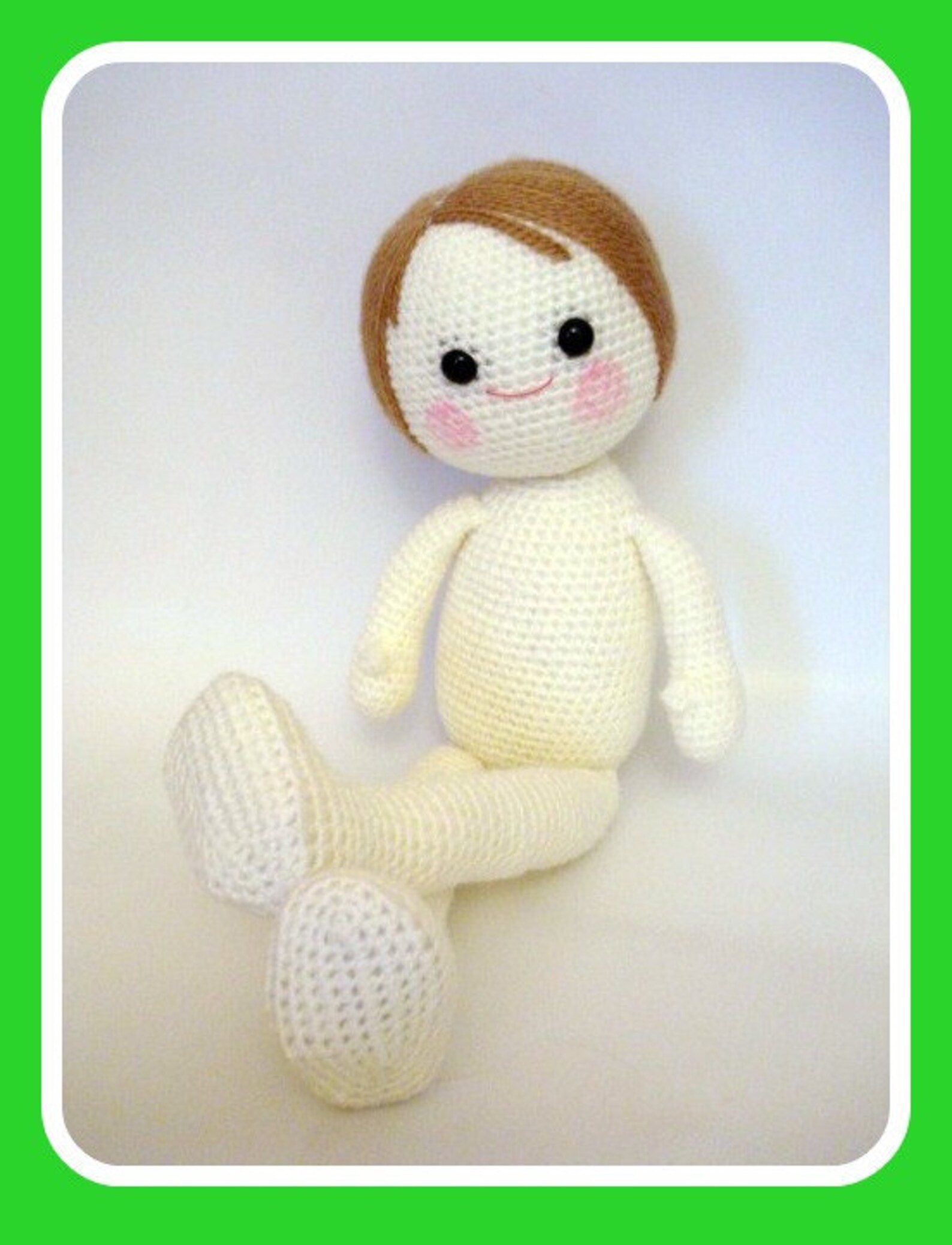 PDF Crochet Amigurumi Boy Doll Pattern 15.7 40 Cm - Etsy