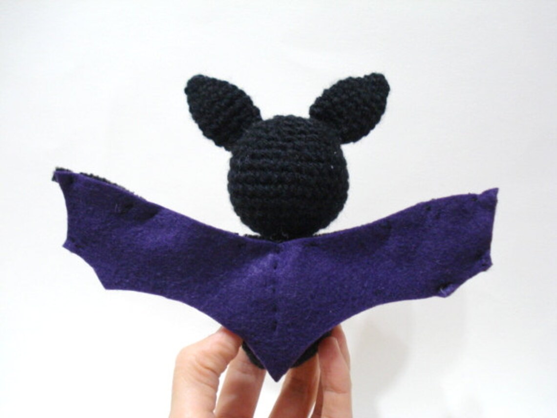 Bat Crochet Pattern Amigurumi Bat Tutorial Halloween Crochet - Etsy