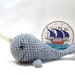 Amigurumi Whale Pattern, Crochet Sea Animal, Pdf Tutorial, Narwhal ...
