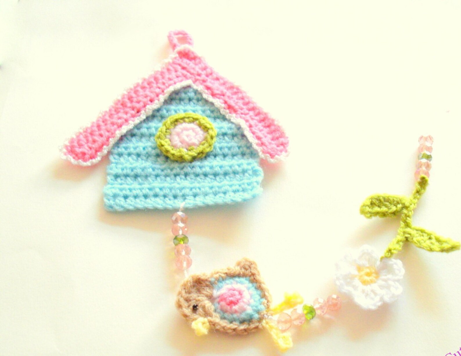 Crochet Birdhouse Pattern Garland PDF Pattern Wall Hanging - Etsy