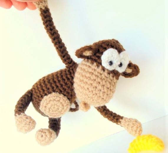 Monkey Crochet Pattern Amigurumi Primate Pattern Crocheted | Etsy