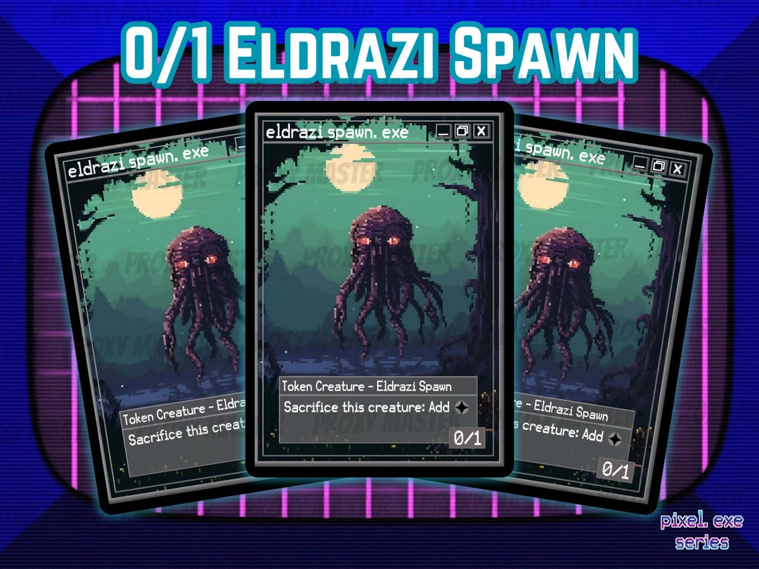 Eldrazi Spawn MTG Token: Retro 8bit Pixel Art (bundle of 3/5) - Etsy