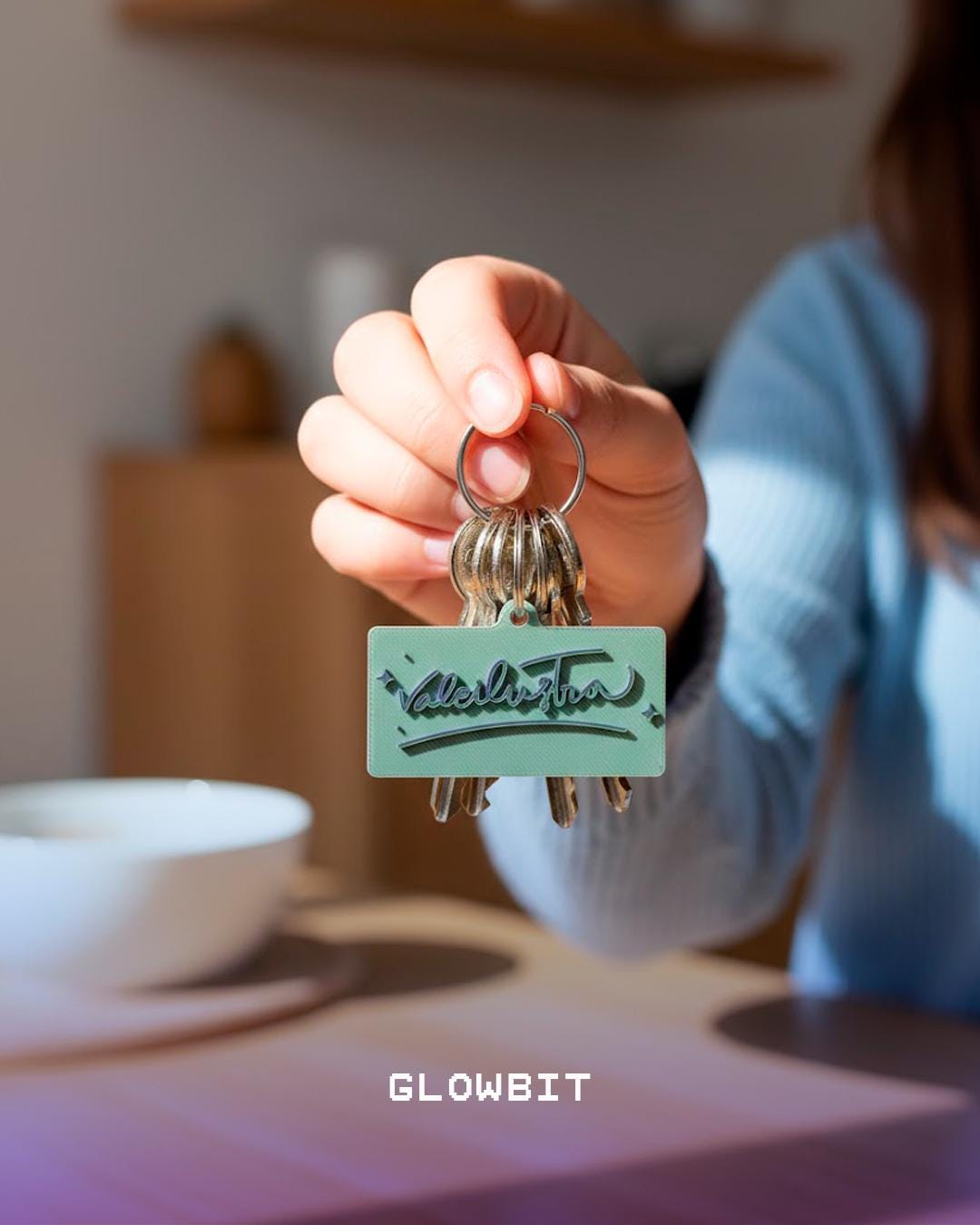 3D Printed NFC Keychain – Programmable Social Media URL Tag - Etsy