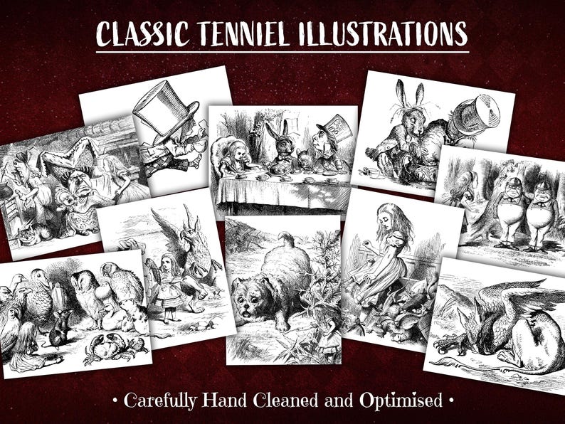 Alice in Wonderland Coloring Pages • Printable Vintage Coloring Book ...