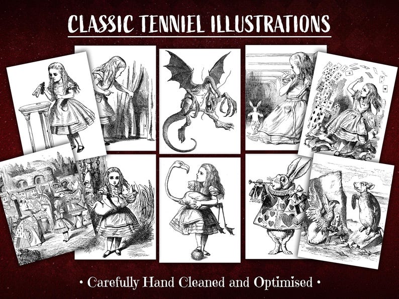 Alice in Wonderland Coloring Pages • Printable Vintage Coloring Book ...