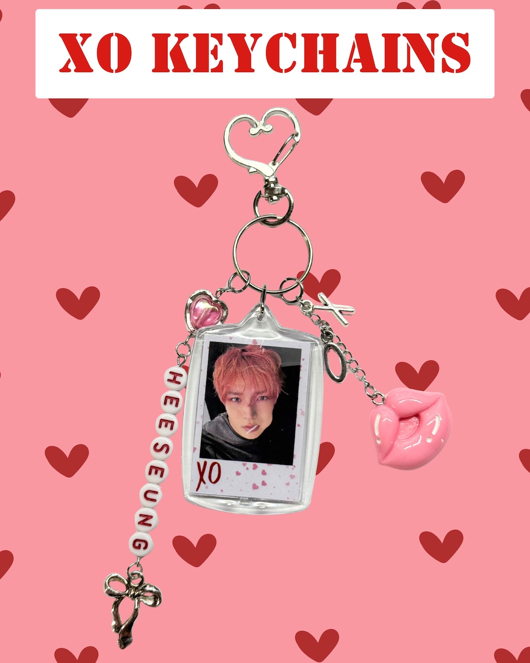Enha Vampire Kiss Me Themed Polaroid Keychain - Etsy