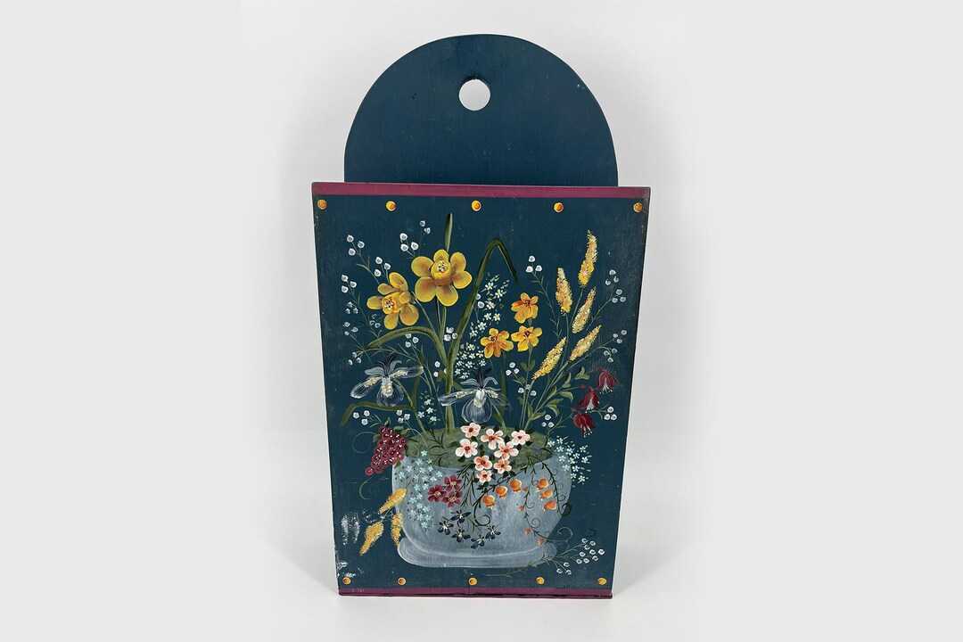 Hand-painted Magazine Box - Etsy