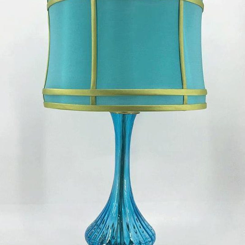 Turquoise Table Lamp - Etsy