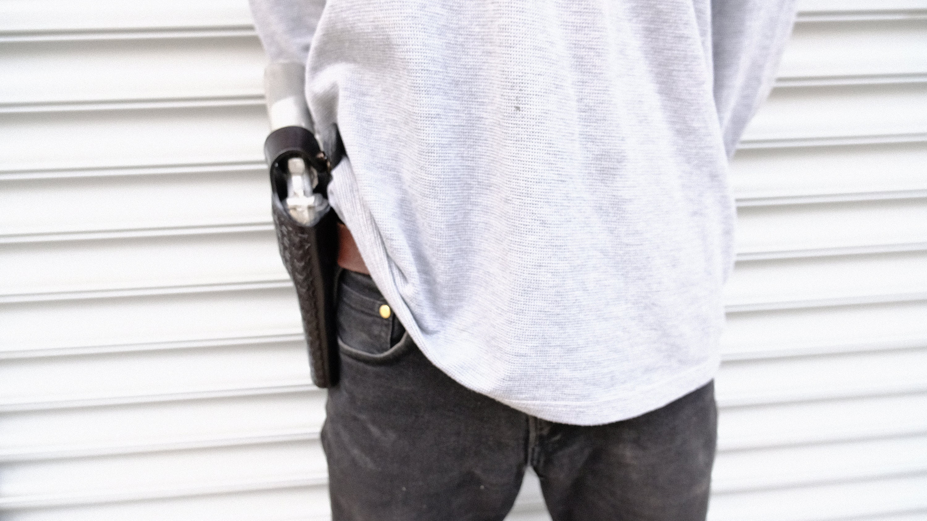 Leather Basket Weave Holster: S&W 686, Colt Python, Ruger GP100 (4 Inch ...