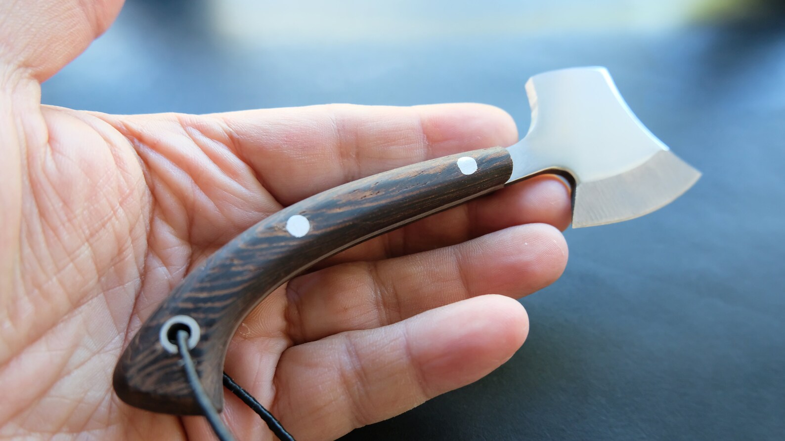 Purse Pocket Neck Mini Axe Hatchet With Leather Sheath wenge | Etsy