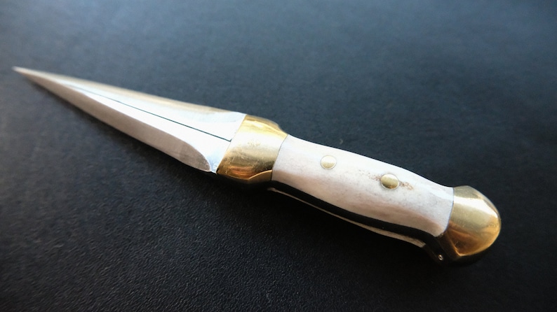 Custom Made Mini Pocket Belt Dagger Knife With Leather Sheath - Etsy