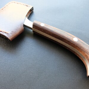 Purse Pocket Neck Mini Axe Hatchet With Leather Sheath wenge | Etsy