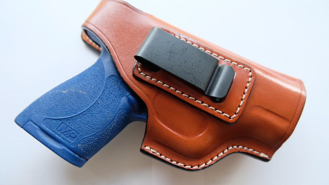 Leather IWB Holster:smith and Wesson M&P Shield 9 Micro Compact - Etsy