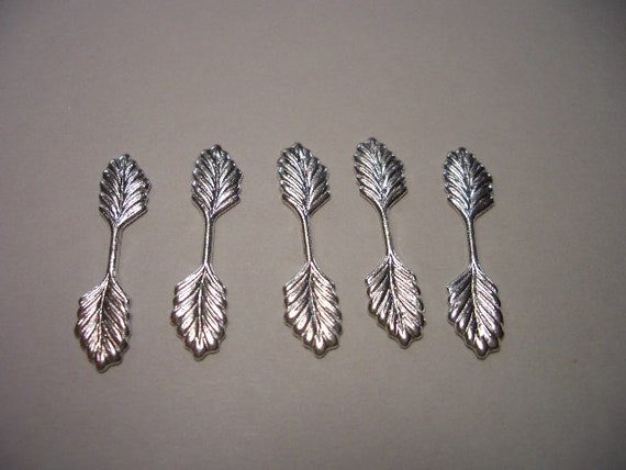 Leaf Bails 22 X 5 Mm Leaf Bail Silver Plated High Quality - Etsy