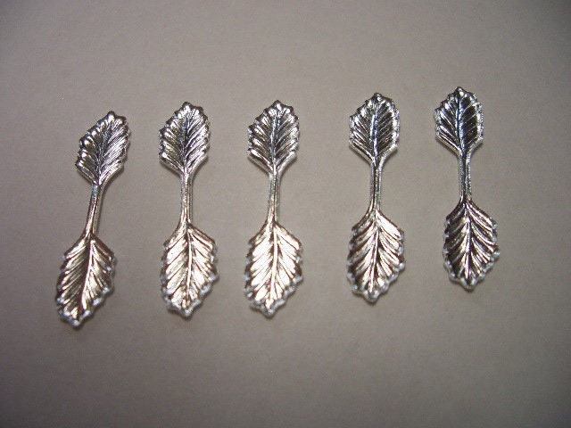 Leaf bails 22 x 5 mm leaf bail silver plated high quality | Etsy