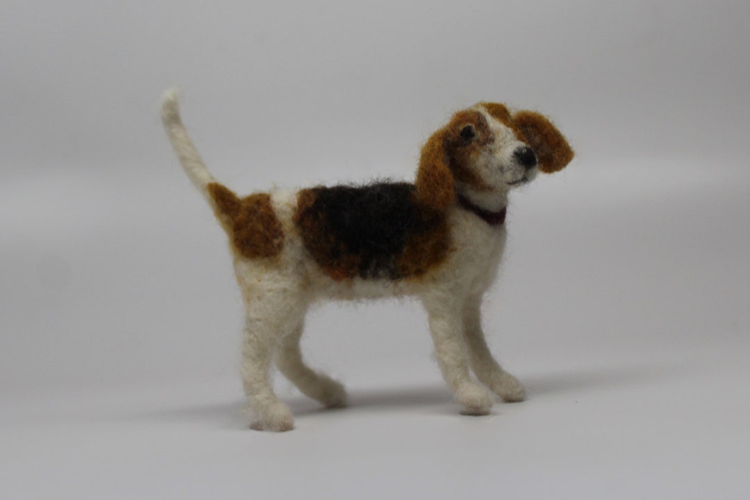 Needle Felted Beagle Wool Feltd Dog - Etsy