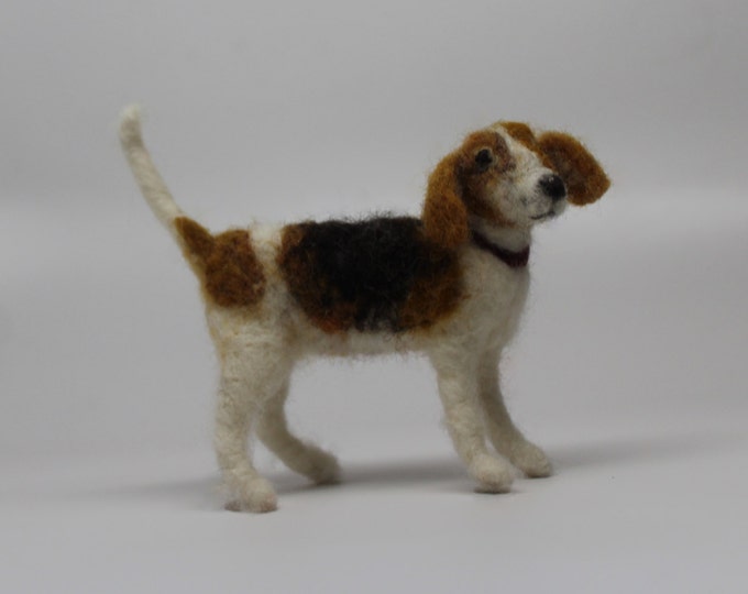 Needle Felted Beagle Wool Feltd Dog - Etsy