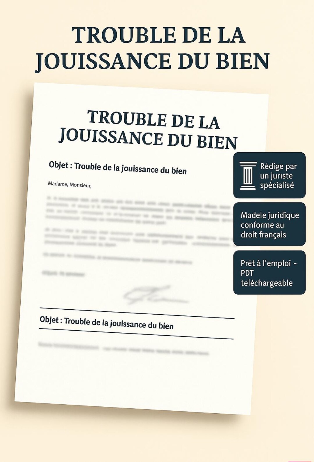 Sample Letter – Disruption of Enjoyment of Property – Legal PDF ...