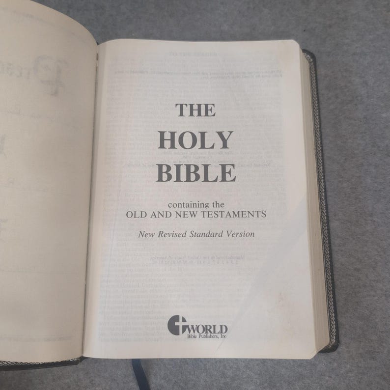 Holy Bible New Revised Standard Version Large Print Leather Bound NRSV ...