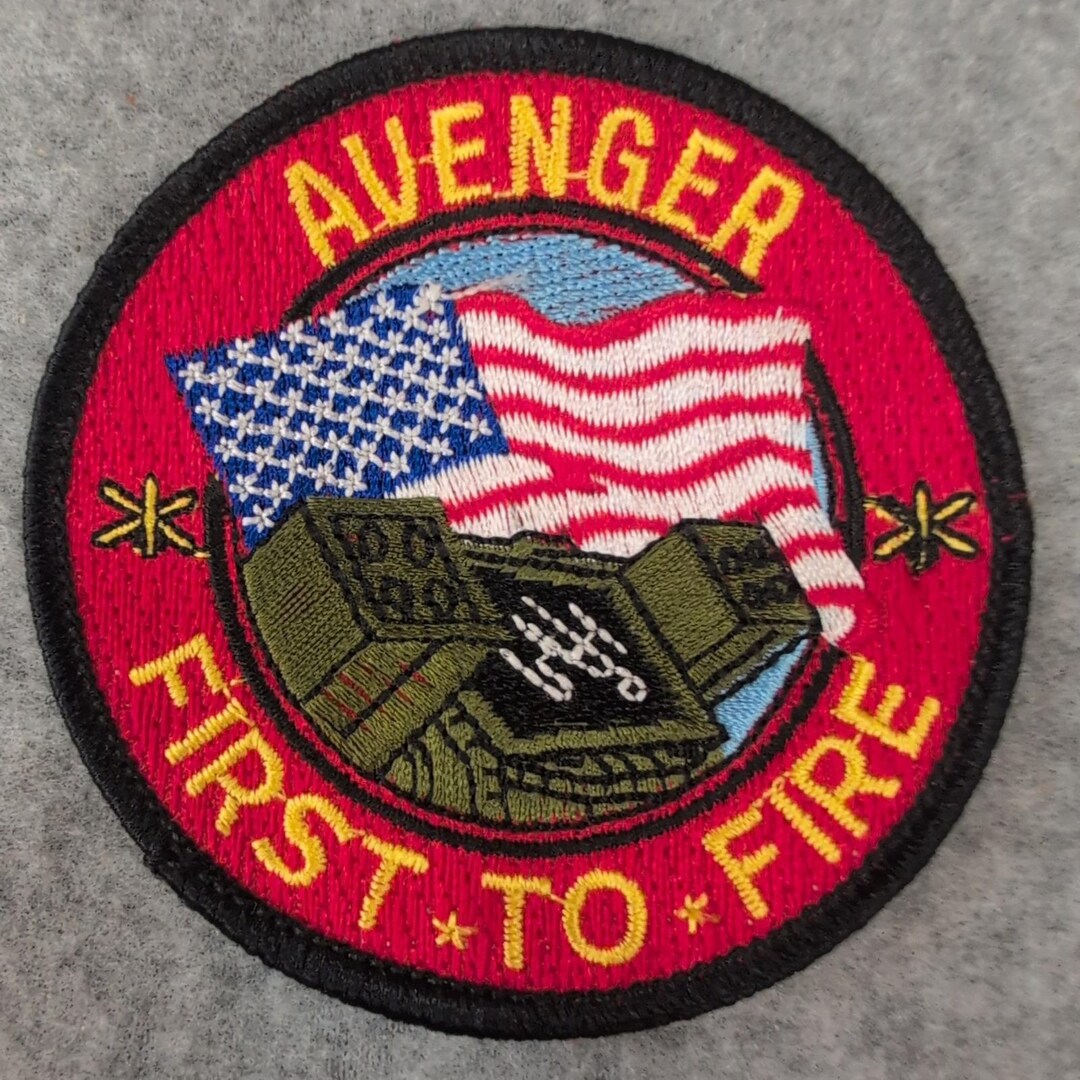 Avenger First to Fire US Military Embroidered Patch Tactical Missile ...