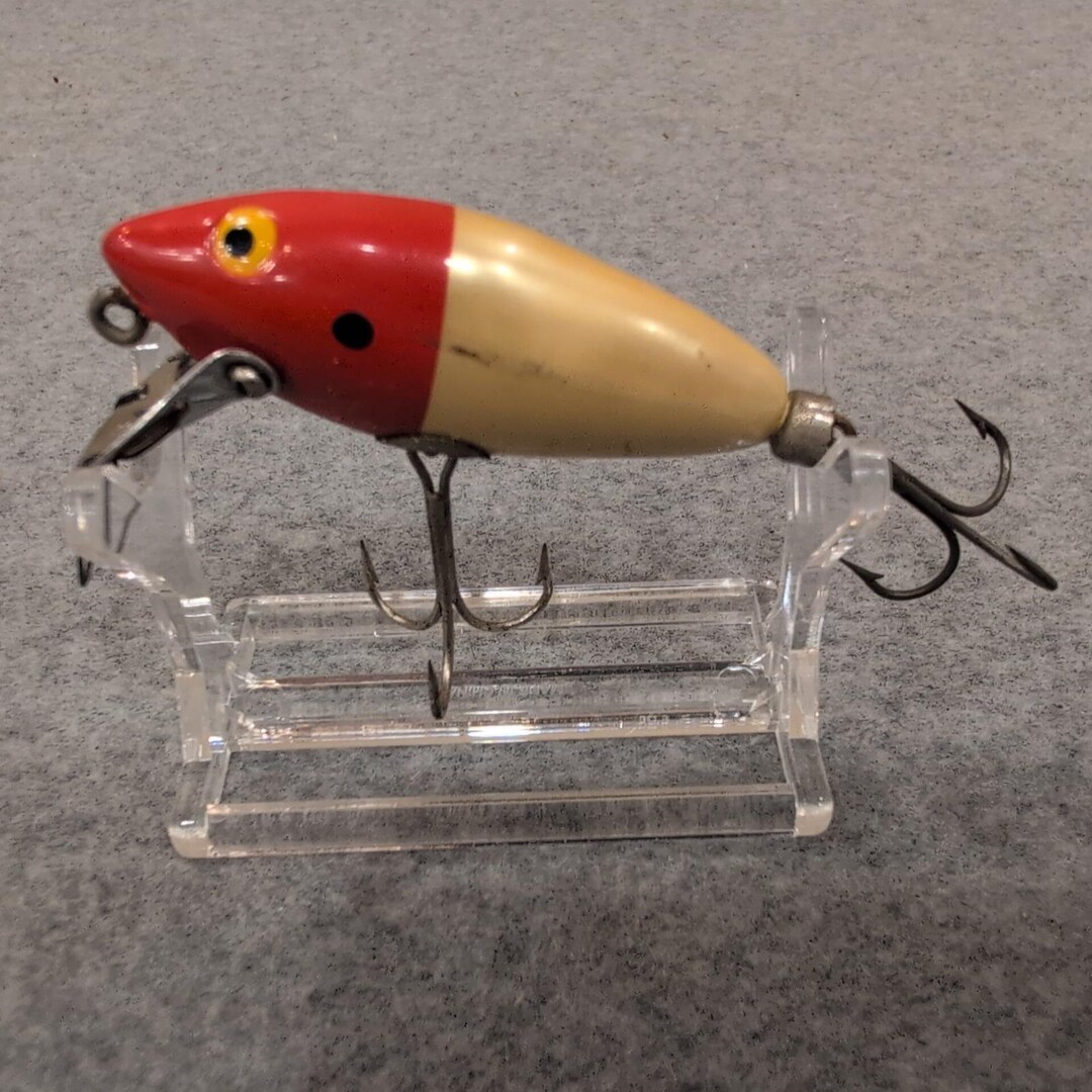 Vintage True Temper Shad Fishing Lure Red Cream Double Hook - Etsy