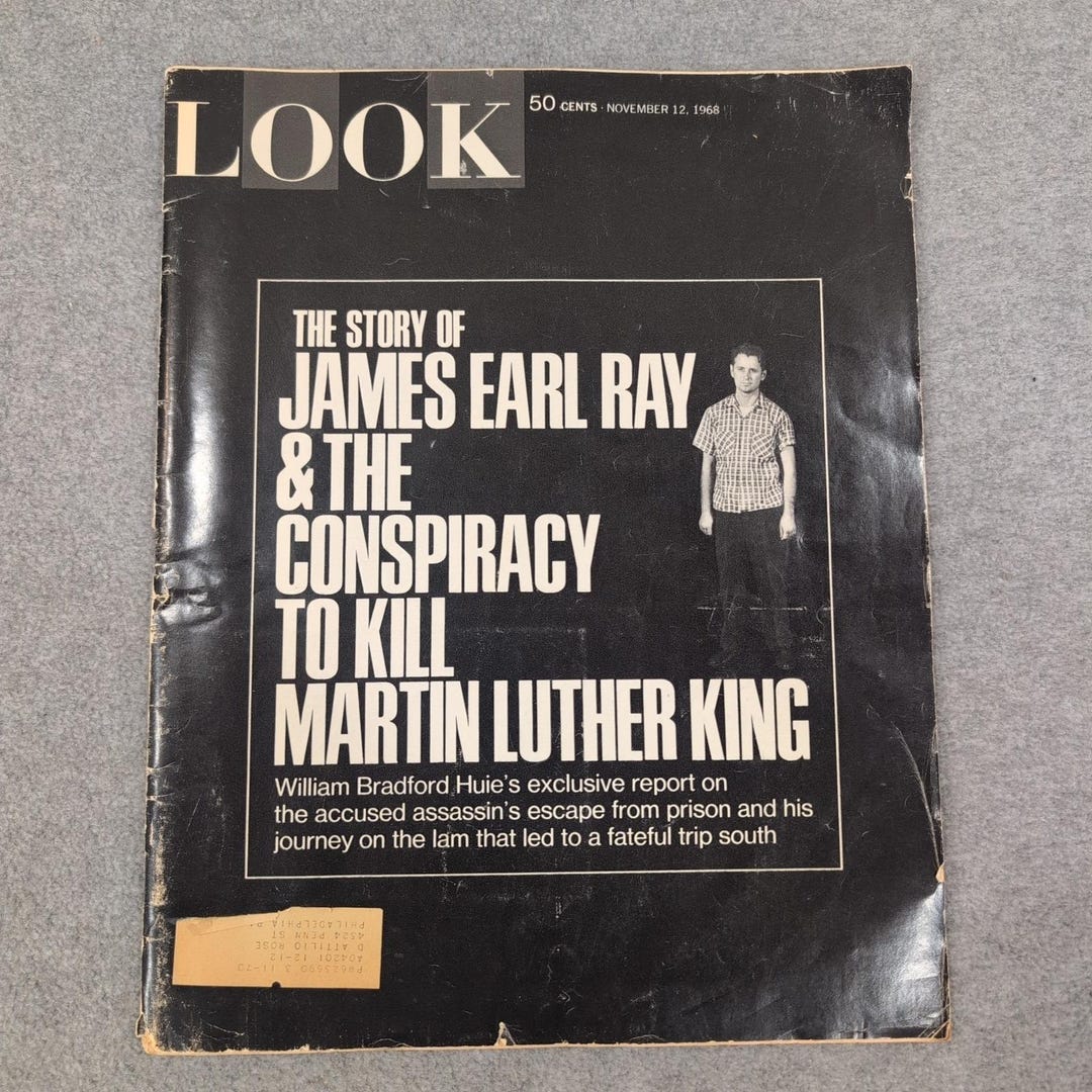 Look Magazine November 12 1968 James Earl Ray Martin Luther King ...