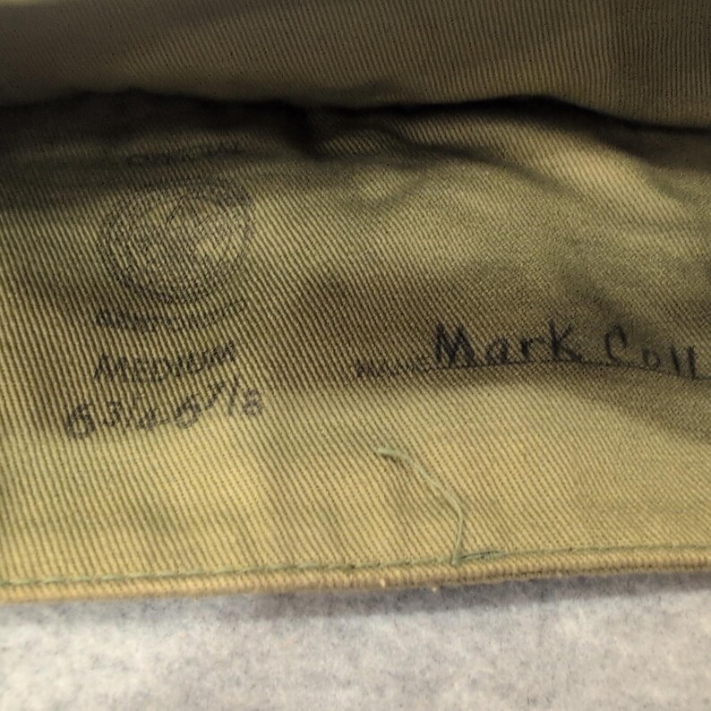 Vintage Boy Scouts of America Uniform Garrison Cap Hat Khaki Red Trim ...