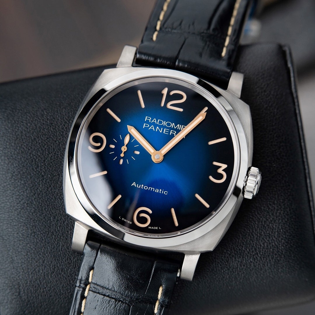 PANERAI Radiomir Automatic Blue Dial Men's Watch Item No. PAM01078 - Etsy