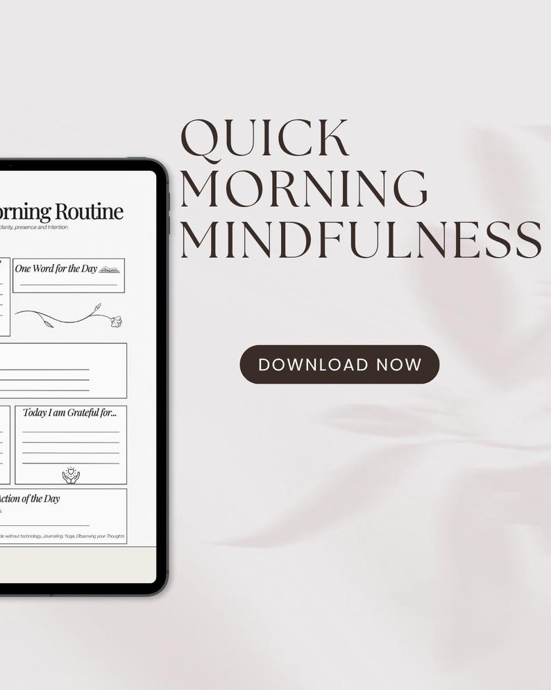 5 Minute Mindful Morning Routine for Busy Professionals Daily ...