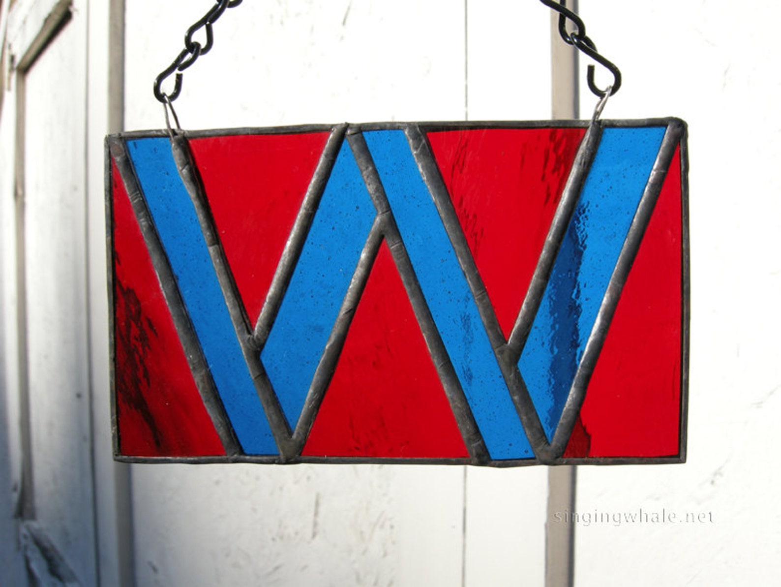 Stained Glass W With Wellesley College Class Colors - Etsy