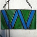 Stained Glass W With Wellesley College Class Colors - Etsy