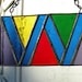 Stained Glass W With Wellesley College Class Colors - Etsy
