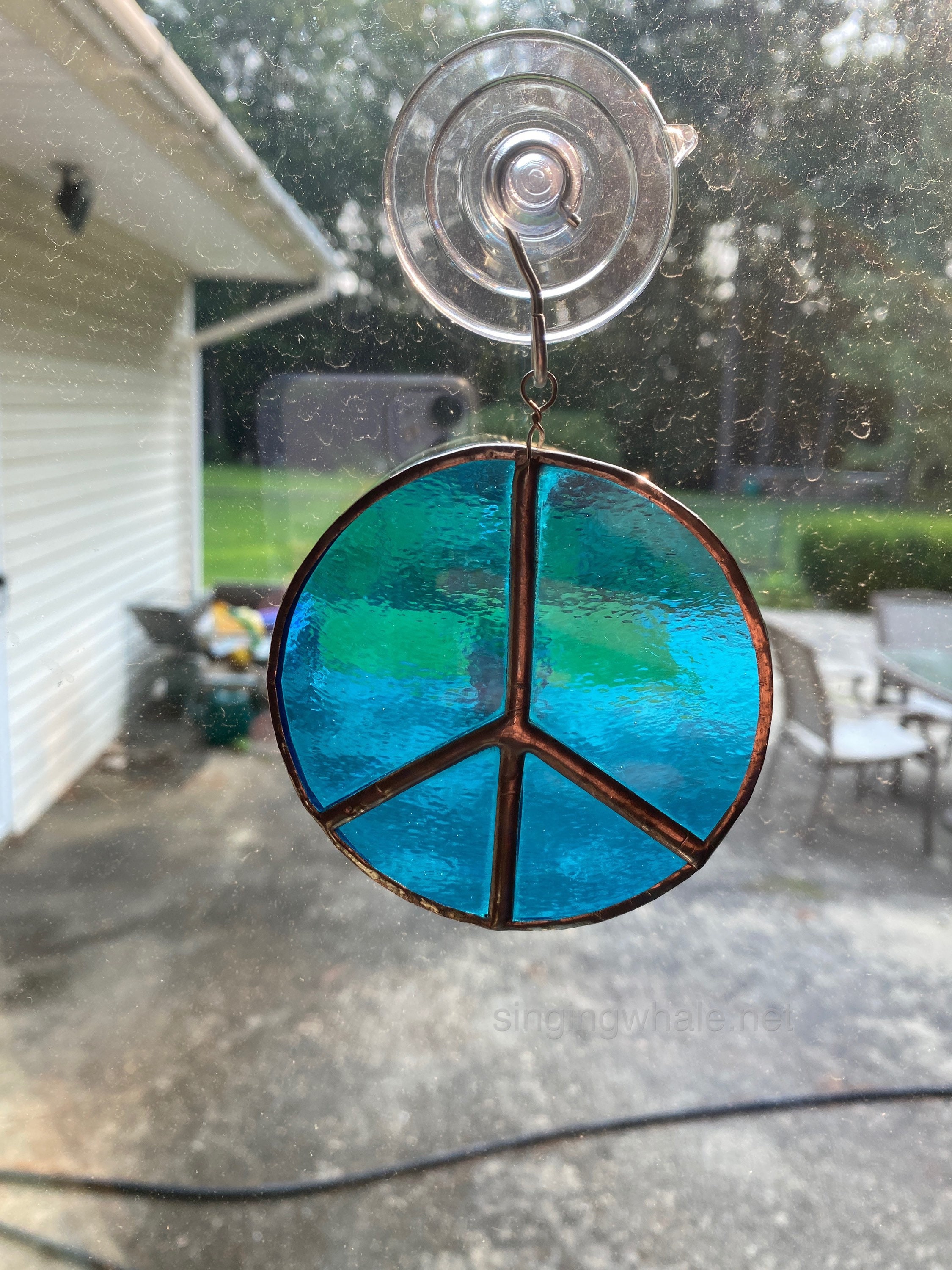 Stained Glass Peace Sign Ornaments MADE TO ORDER | Etsy