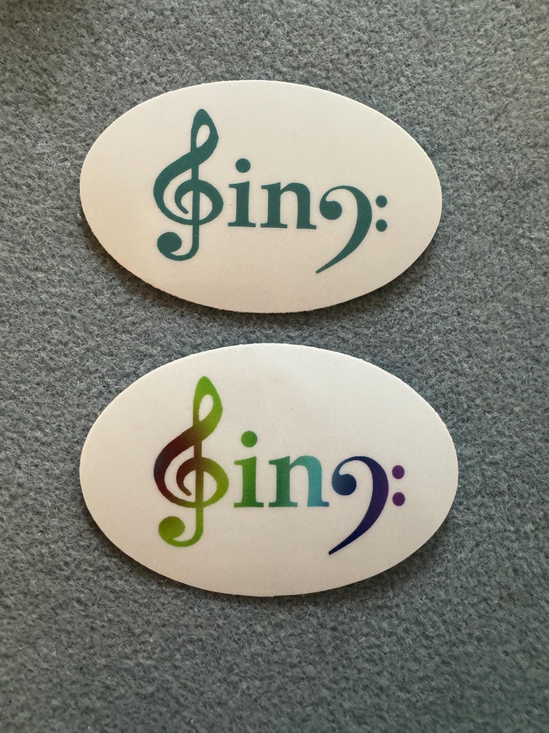 SING Musical Notation Vinyl Sticker - Water Bottle, Laptop Decoration ...