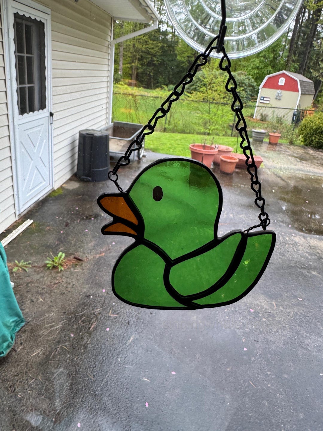 Stained Glass Rubber Ducky Suncatcher - Duck Duck Ducking Gift, Nursery ...