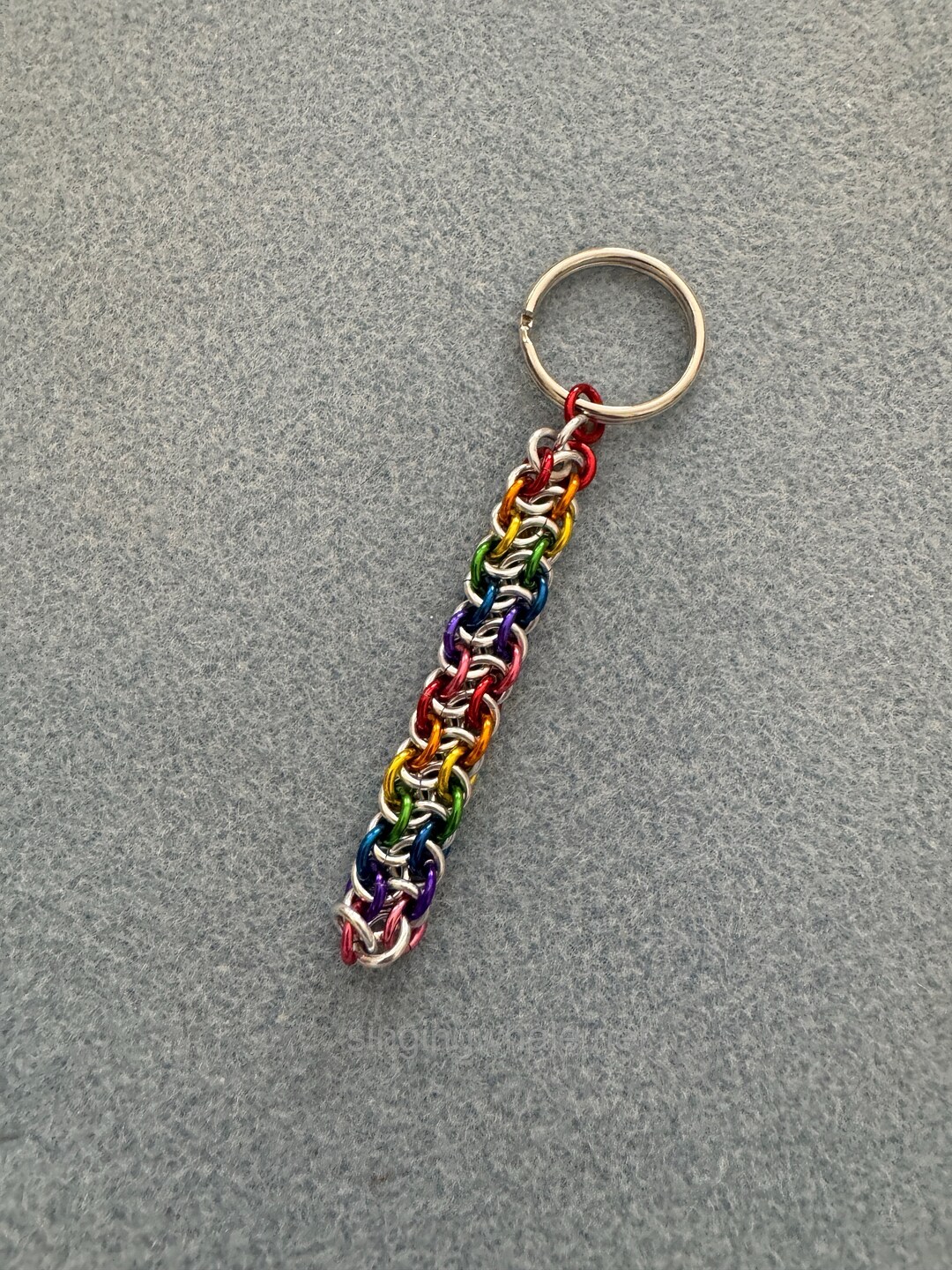 Handmade Fidget and Stress Chainmail Toy Rainbow, Distraction Tool ...