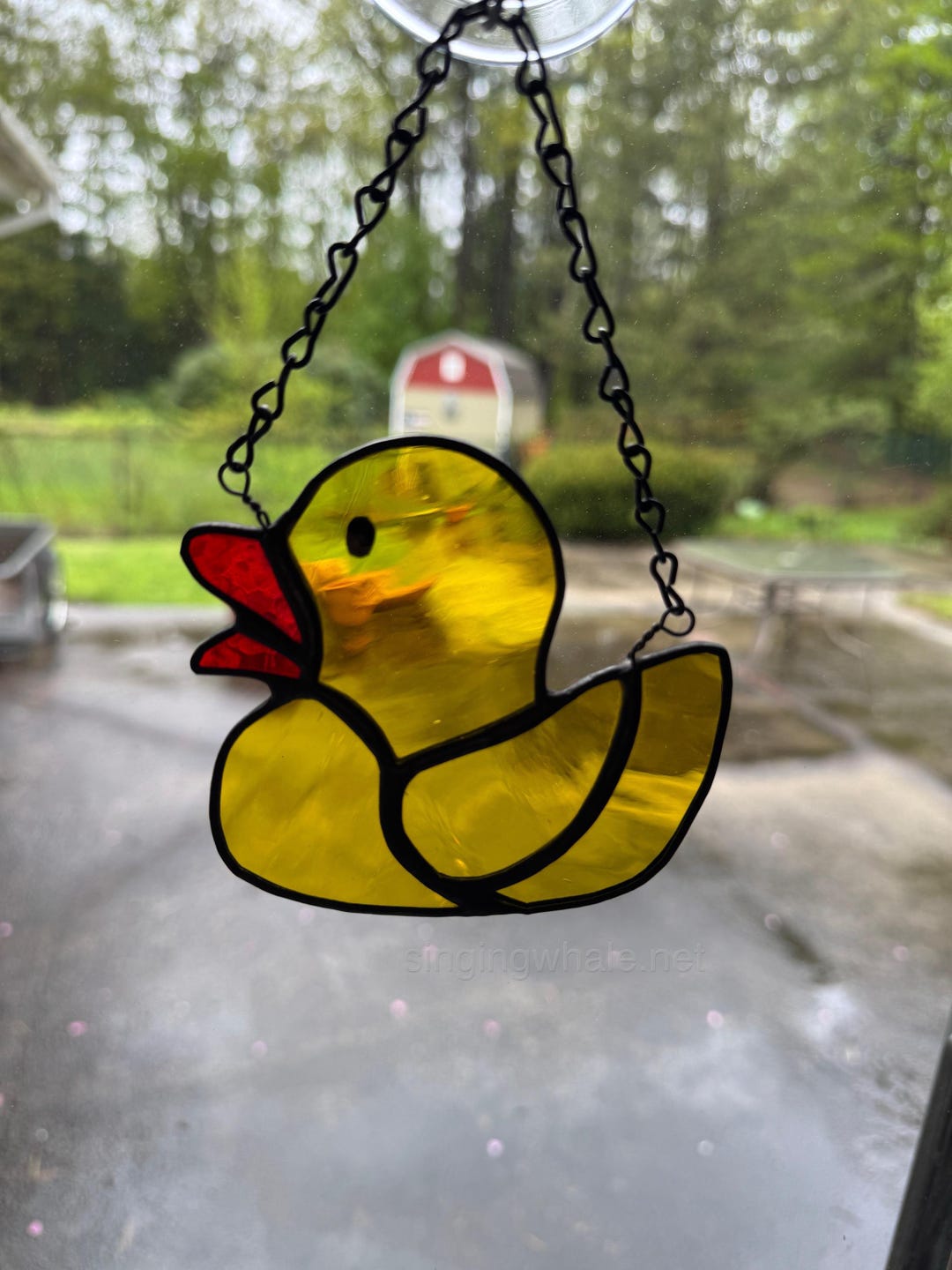 Stained Glass Rubber Ducky Suncatcher - Duck Duck Ducking Gift, Nursery ...