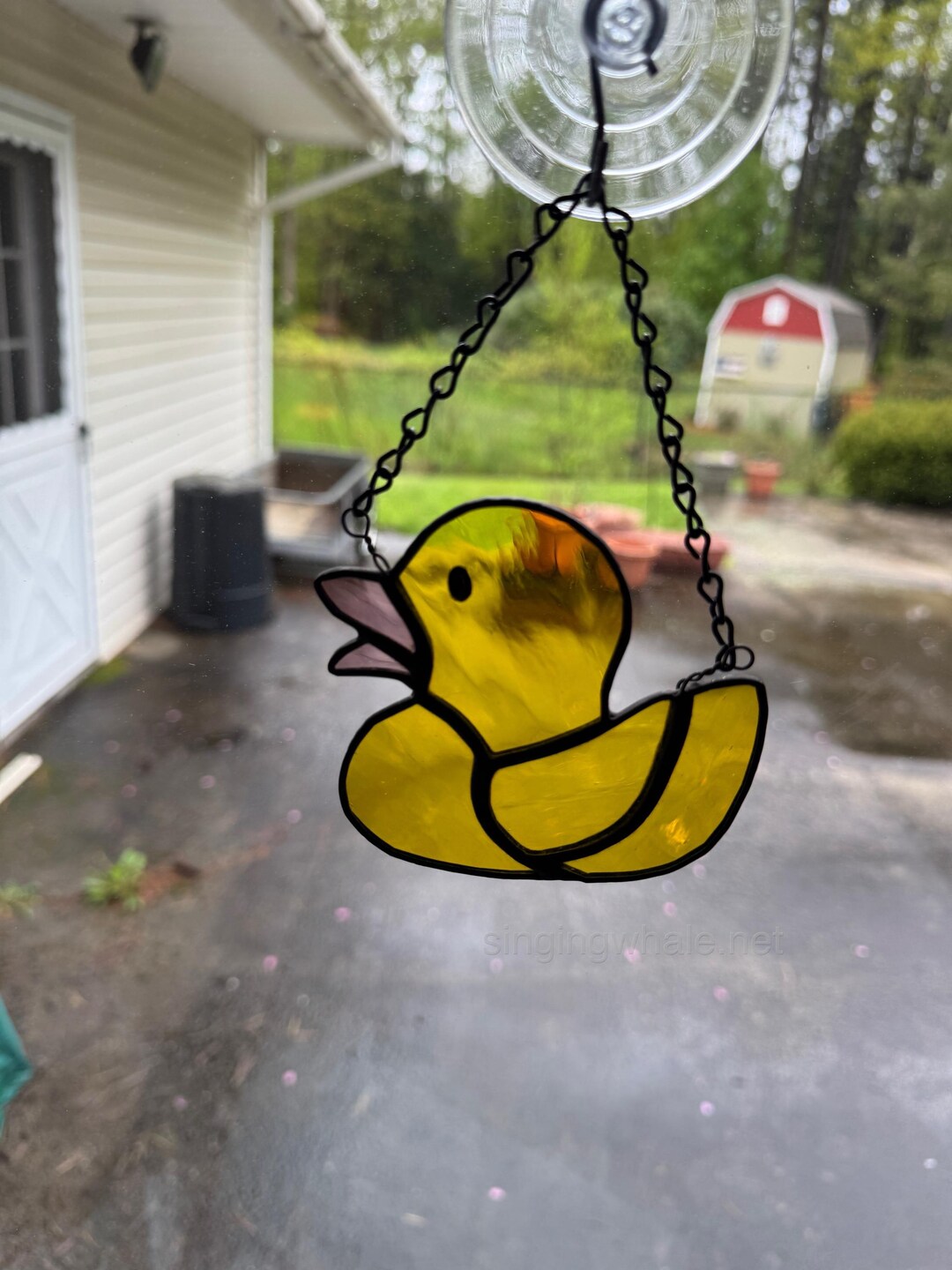Stained Glass Rubber Ducky Suncatcher - Duck Duck Ducking Gift, Nursery ...