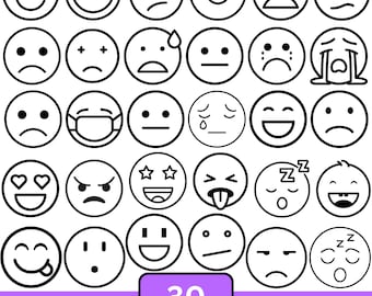 580 Files Emoji Svg Bundle - Layered Design Vector Files - SVG for ...