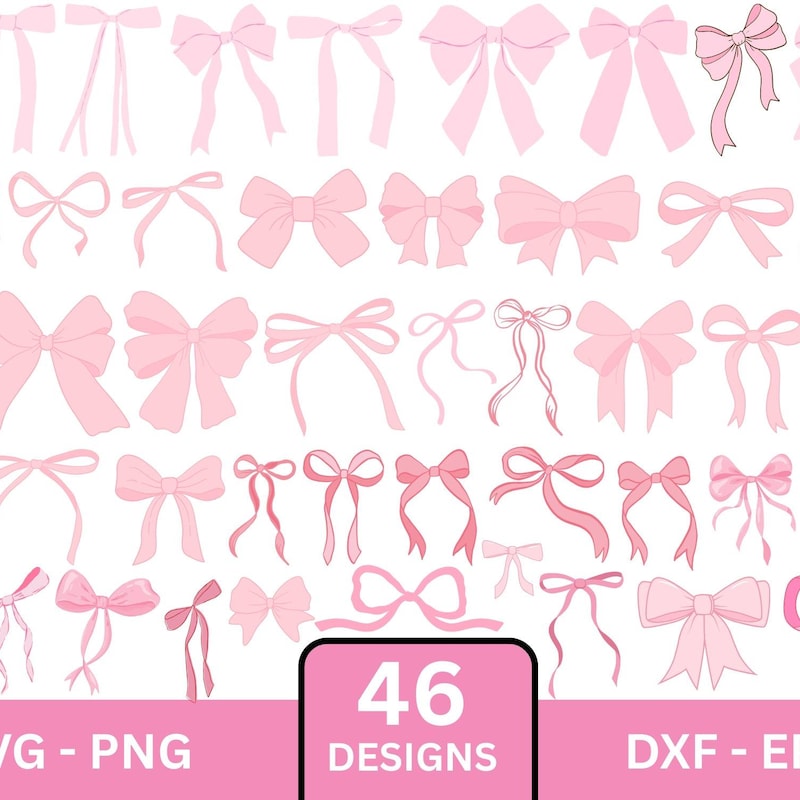 Ribbon Pink Water Color - Etsy