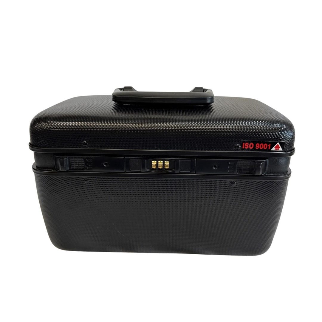 Prince ISO 9001 Black Hard Shell Train Case Makeup Cosmetic Travel ...