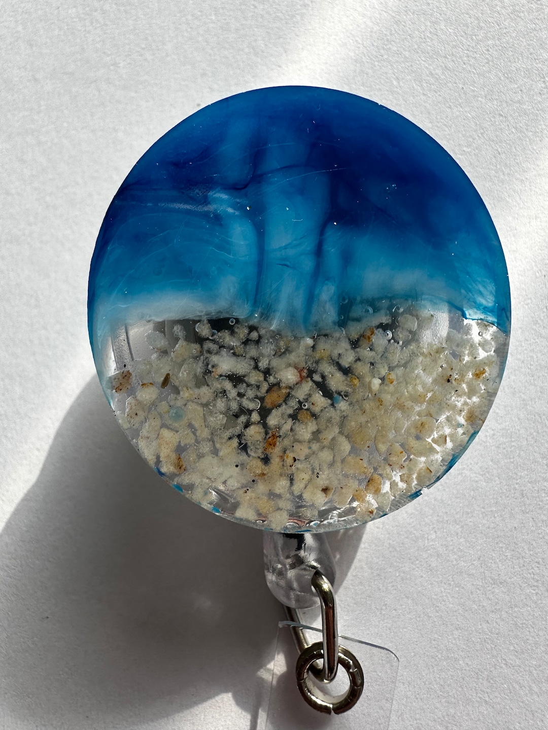 Ocean Resin Badge Clip - Etsy