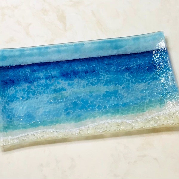 Ocean Wave Glass Art - Etsy