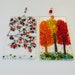 Fused Glass Winter Tree Suncatcher, Red Berries in Snow Wall Decor ...
